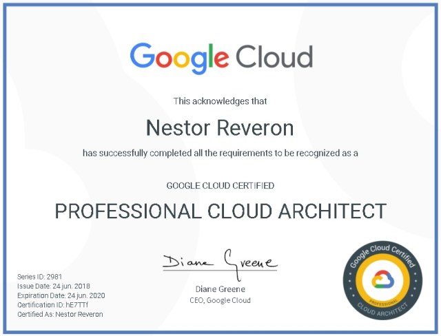 Google Cloud Certified: Professional Cloud Architect and Google Cloud ...
